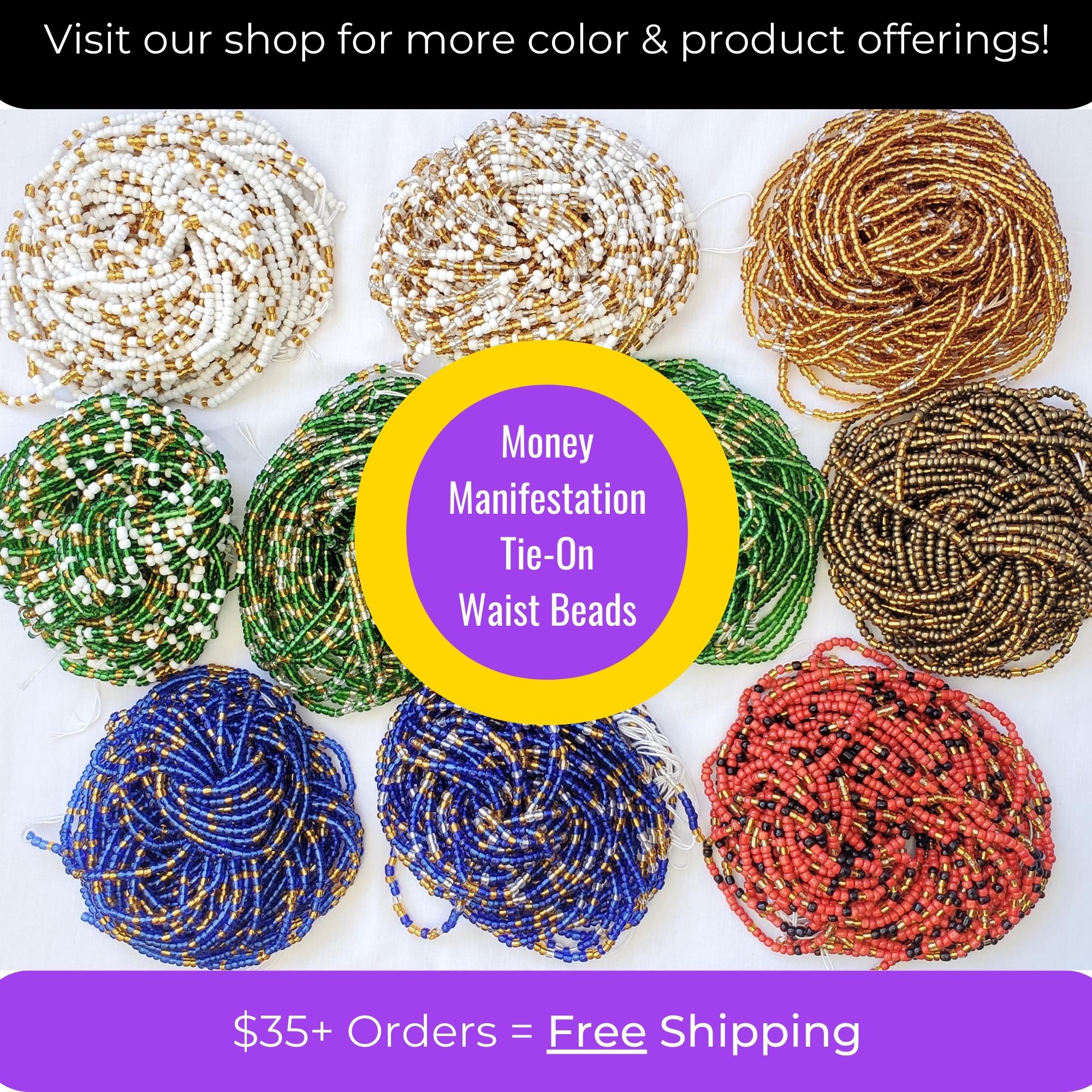 Money Manifestation Tie-On African Waist Beads – mawiblo